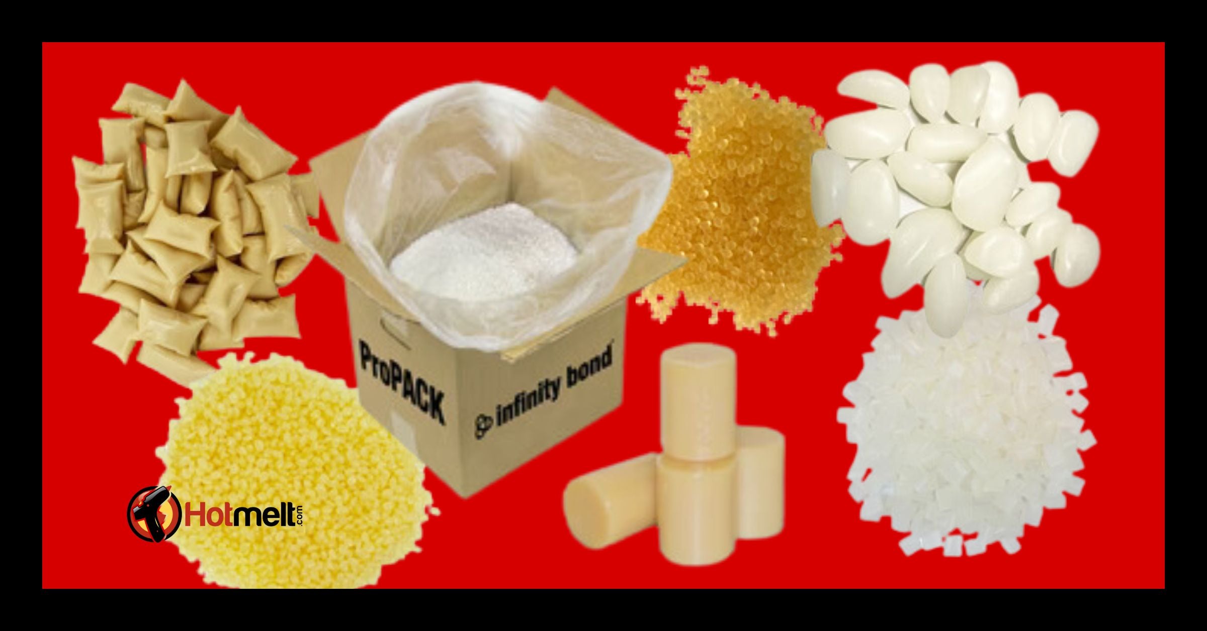 Hot melt glue pellets store